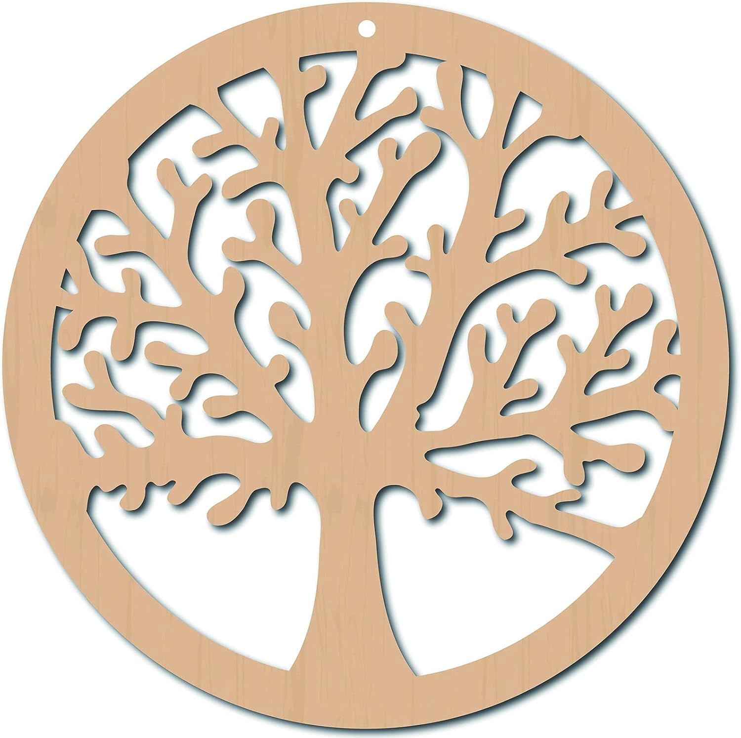 12inch Tree of Life Laser Cut Wooden Wall Sculpture Torus Wall Art Home ...