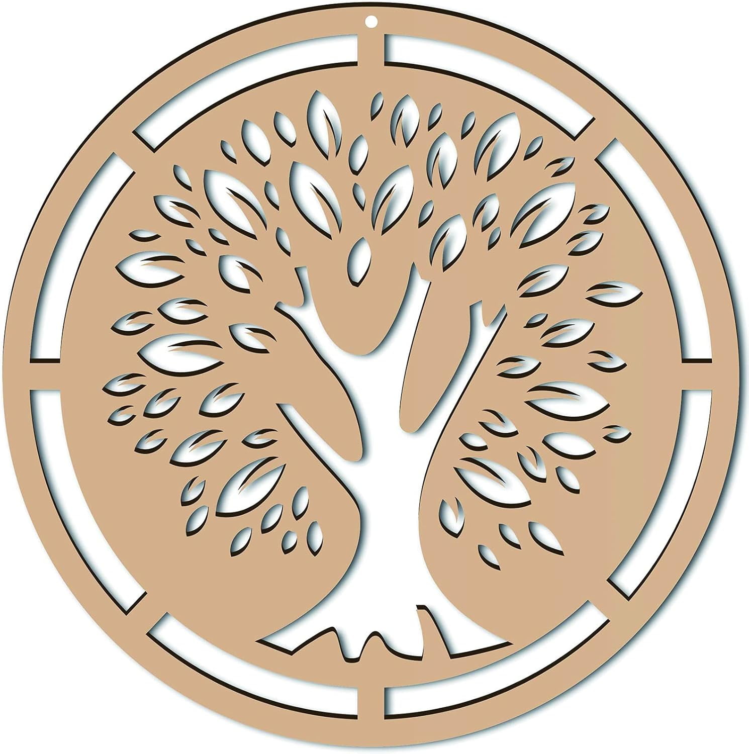 12inch Tree of Life Wooden Wall Art Crystal Grid Sacred Geometry Laser ...