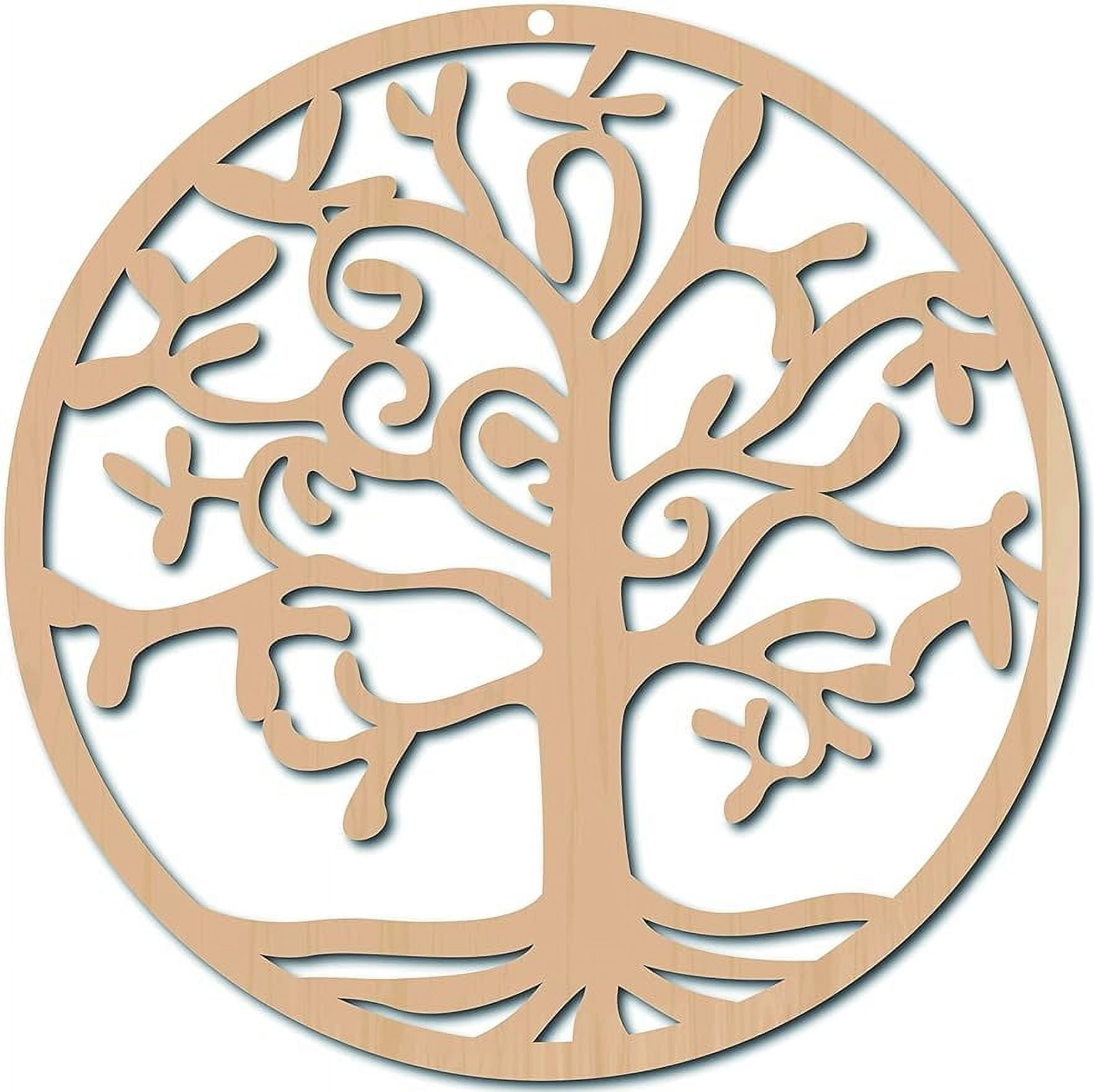 12inch Tree of Life Torus Wall Art Laser Cut Wooden Wall Sculpture Home ...