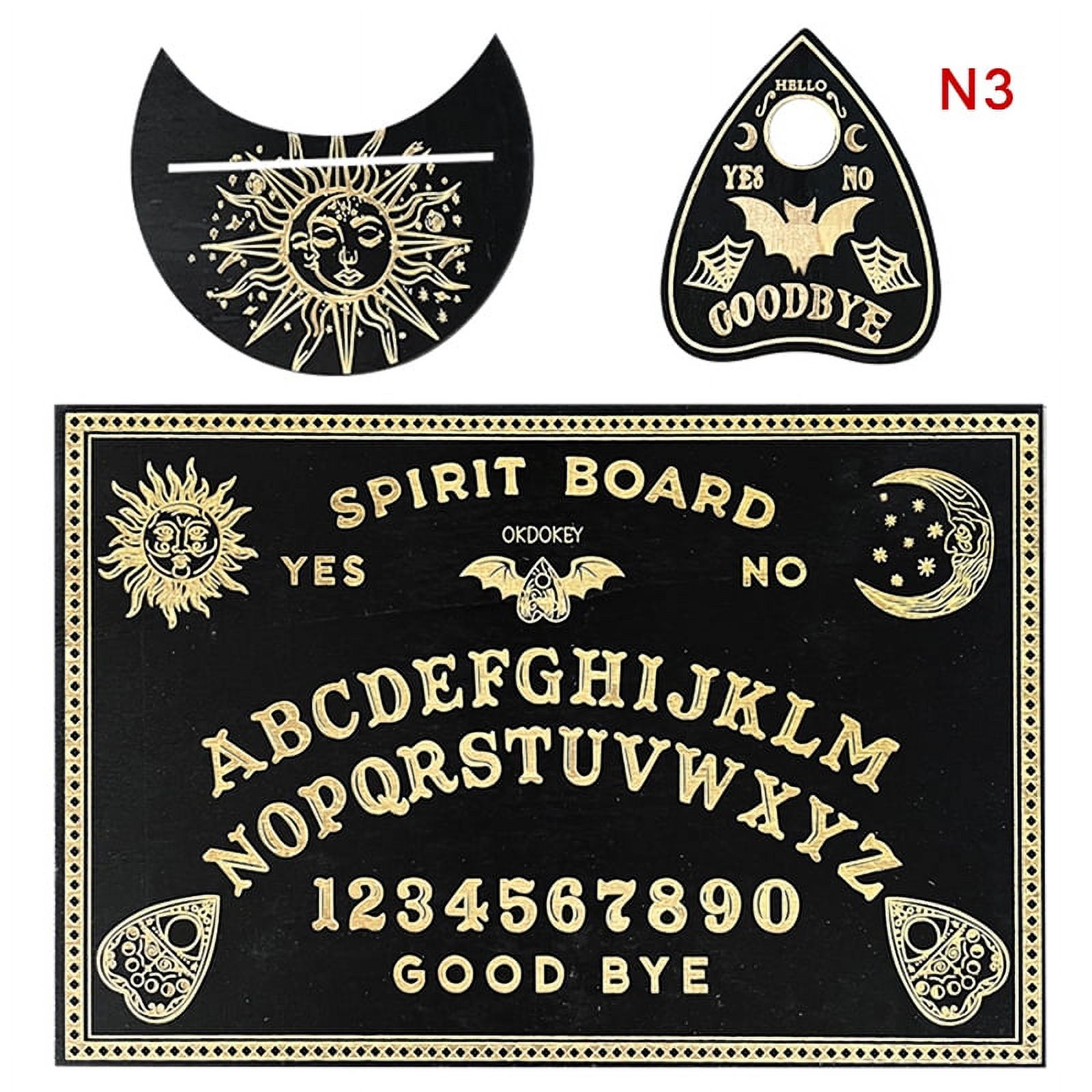 12inch Wooden Divination Pendulum Board Engraved Magic Board Ouija Board Metaphysical Message ...