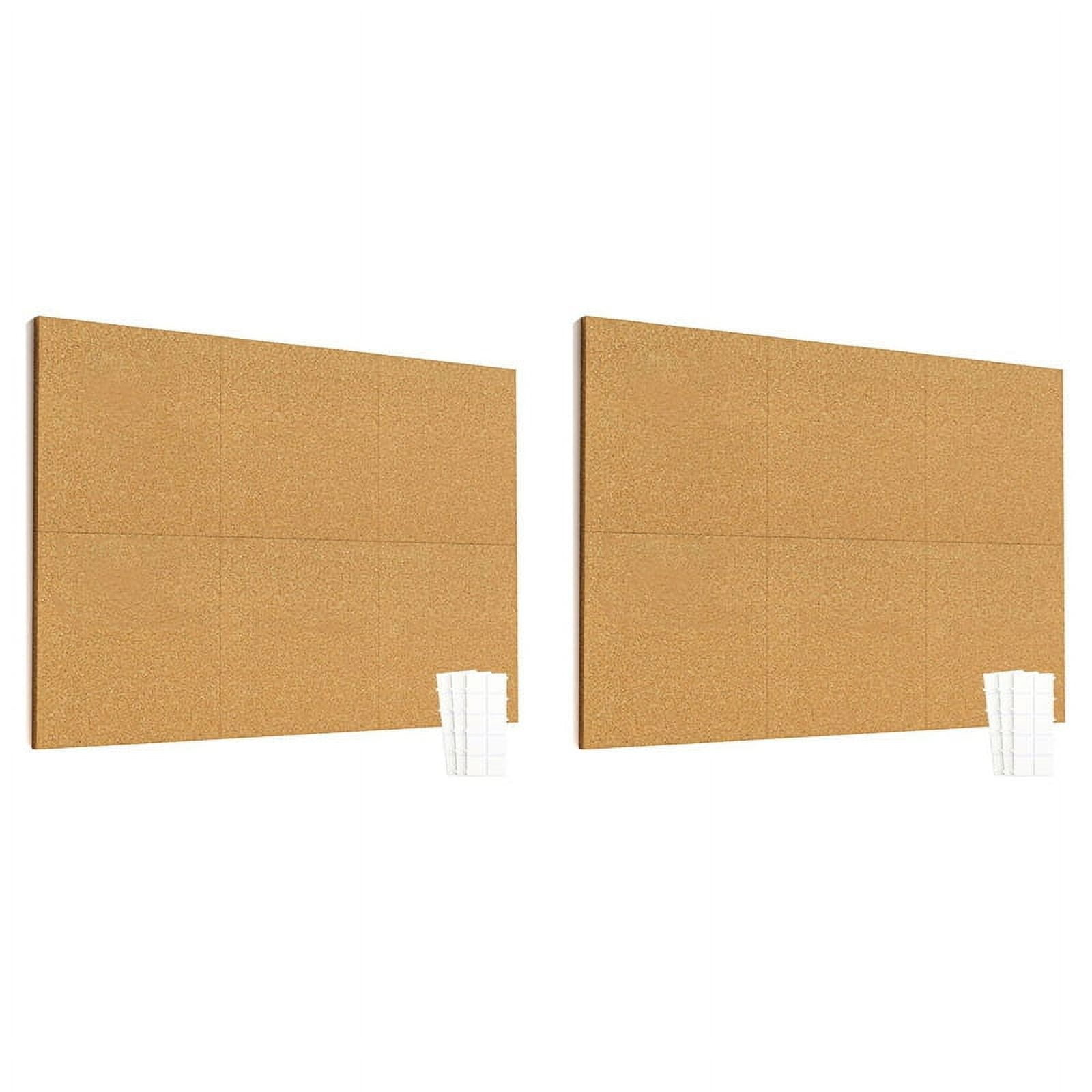 12inch X 12inch Cork Tiles, 12 Pack Cork Boards for Wall with Safe ...