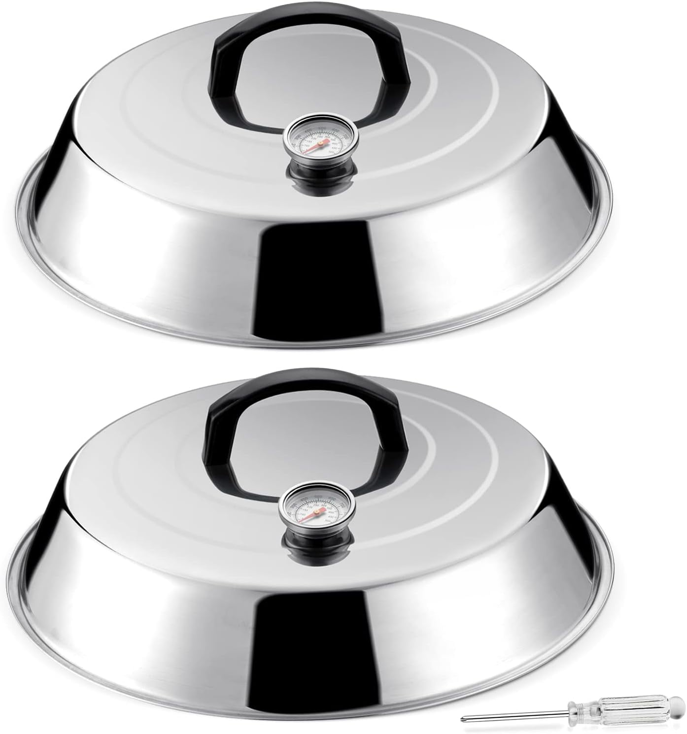 12Inch Melting Dome for Griddle, Stainless Steel Basting Cover with ...