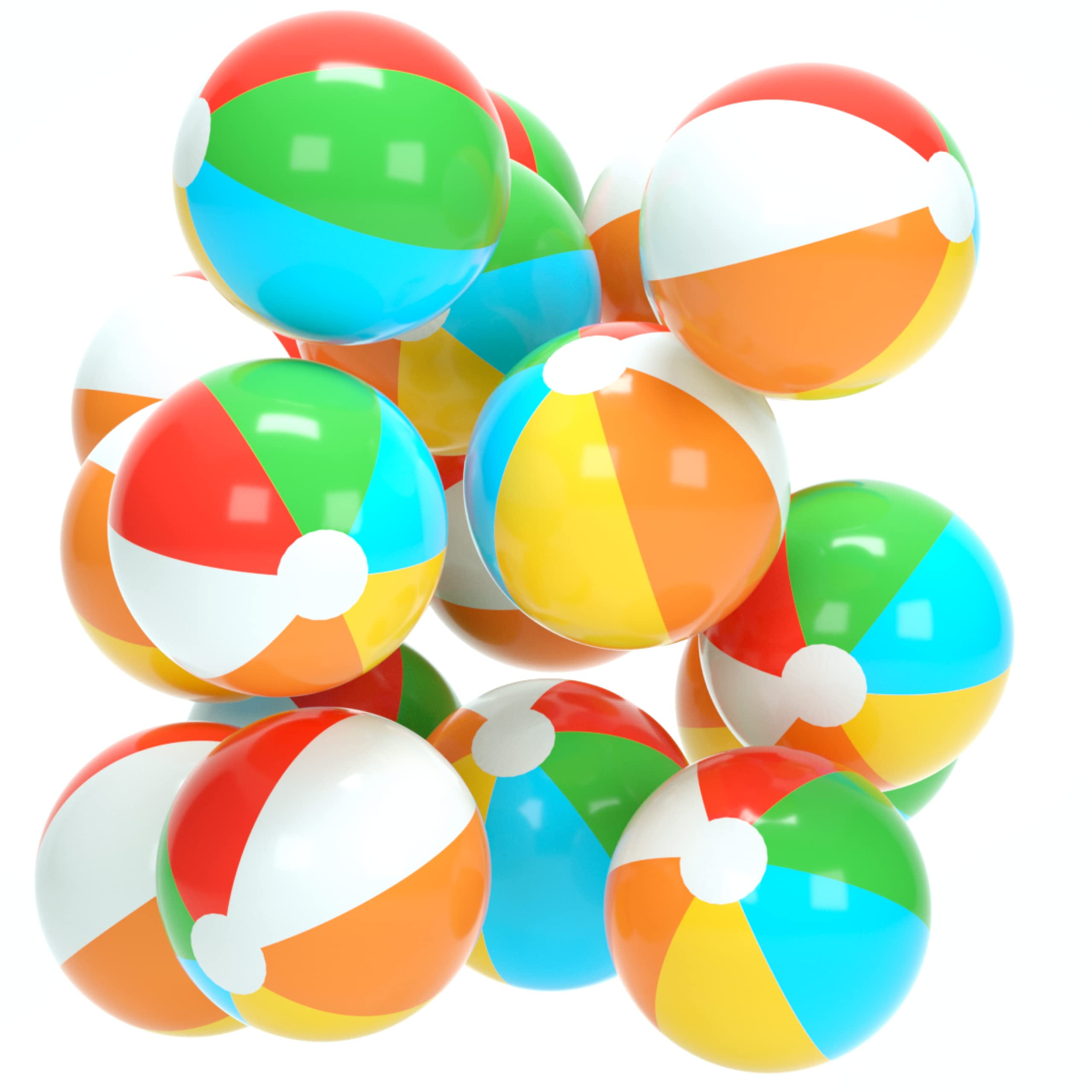 12inch rainbow ball 12 pack - Walmart.com