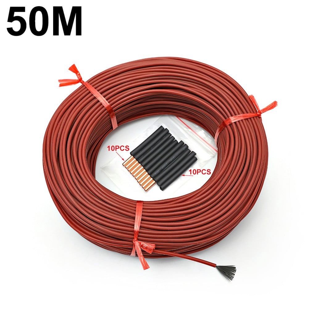12k 33 ohm carbon fiber heating wire far infrared silicone heating ...