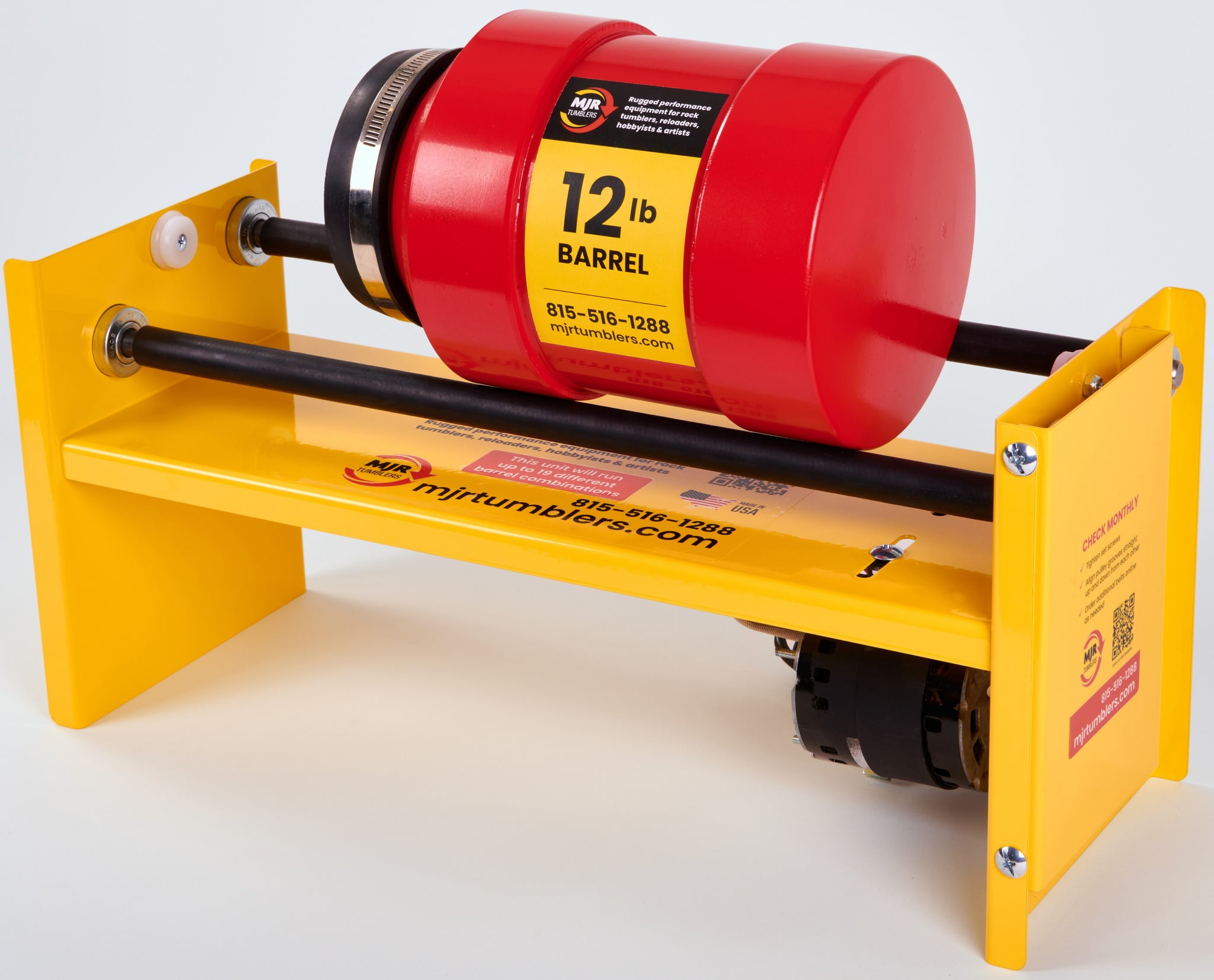 12lb Large Base Rotary Rock Tumbler MJR TUMBLERS Winner Best High End ...