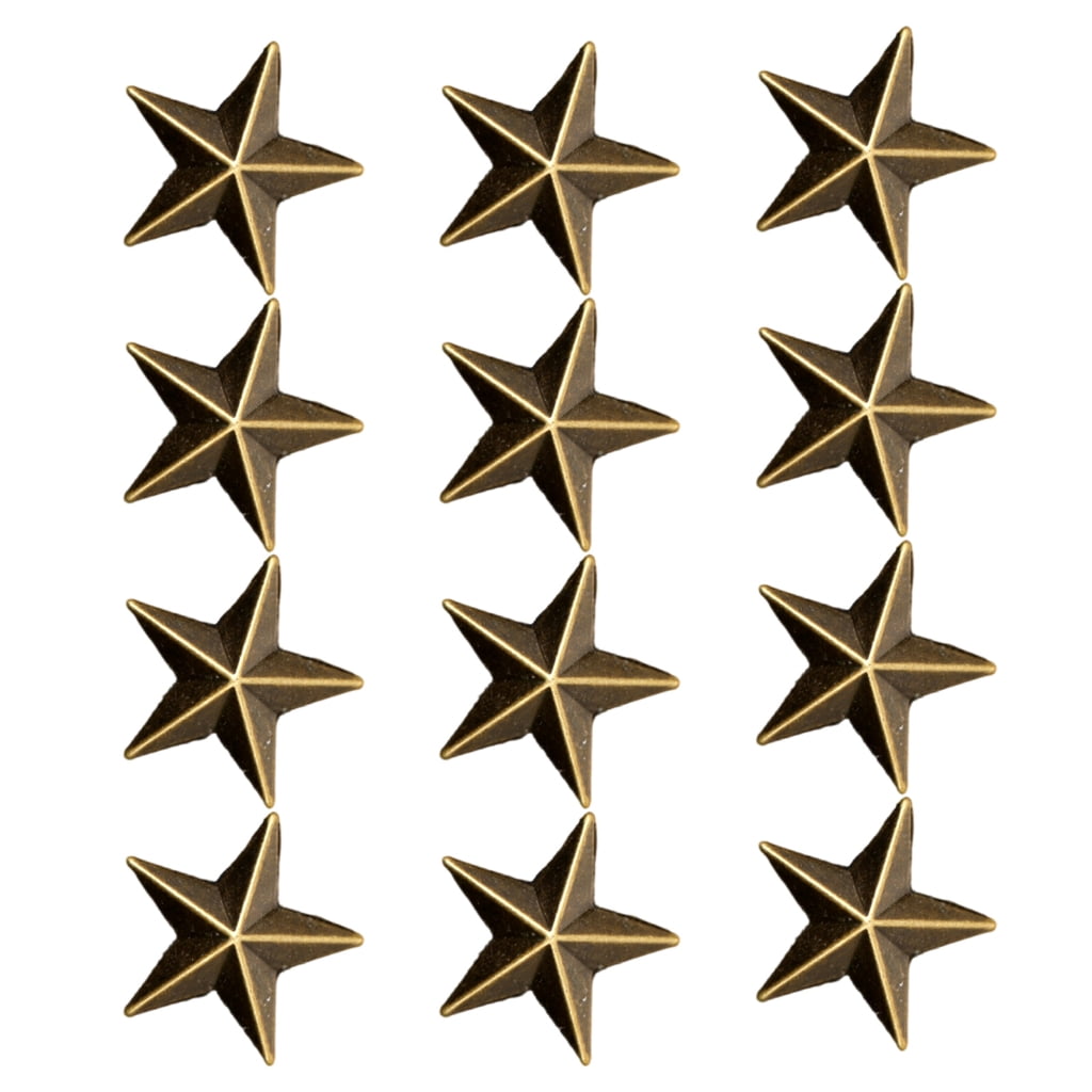 12lots Alloys Star Lapel Pin New Metal Five-pointed Star Badge Lapel ...