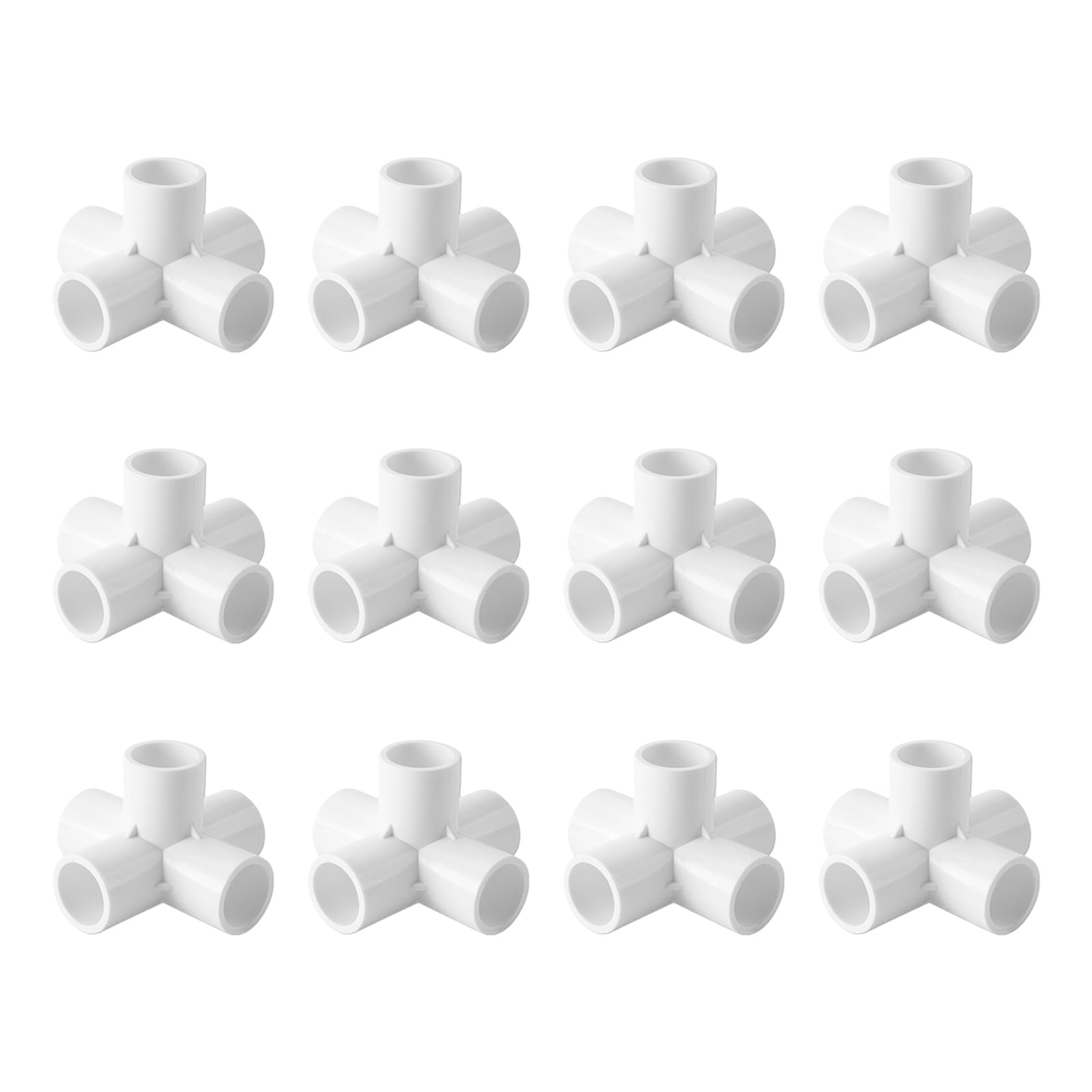 12lots Durability Water Pipe Connectors Elbow Corner Side Outlet Tees ...