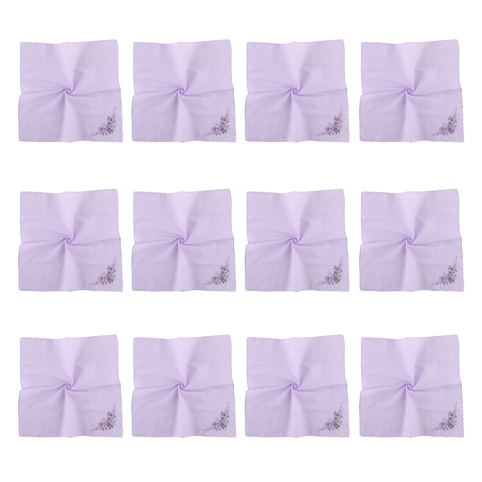 12lots Durability and Soft Handkerchief Fashion Luxurious Handkerchief ...