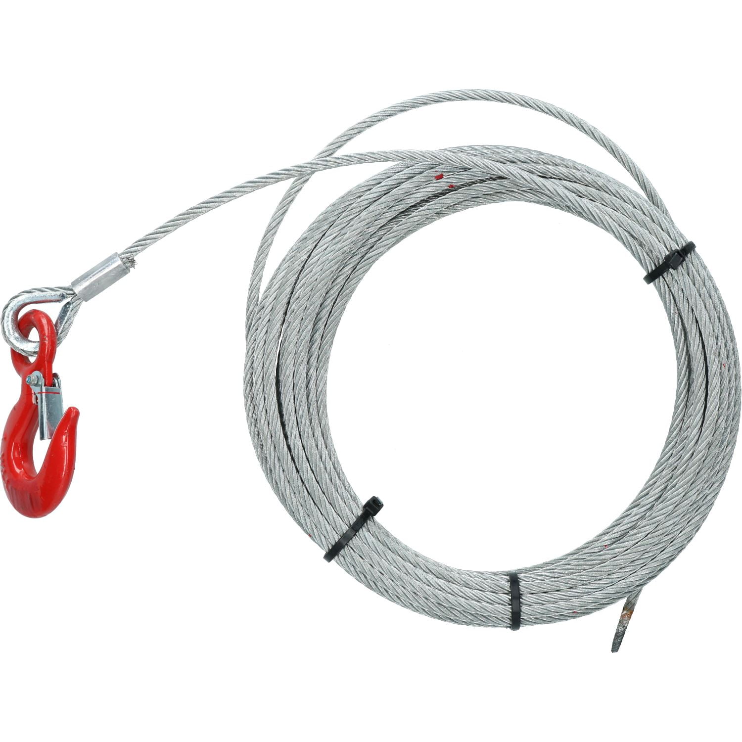 12m Heavy Duty Winch Cable 1000kg Cast Snap Hook Trailer Boat Winch ...