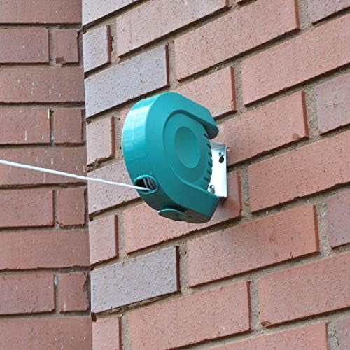 12m Retractable Laundry Washing Line - Foldable Wall Mounted Heavy Duty ...