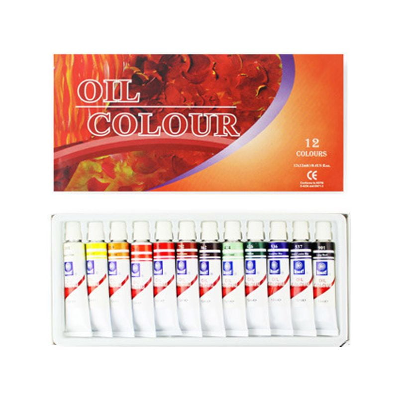 12ml 12/24 Colors Professional Oil Painting Paint Drawing Pigment Tubes ...
