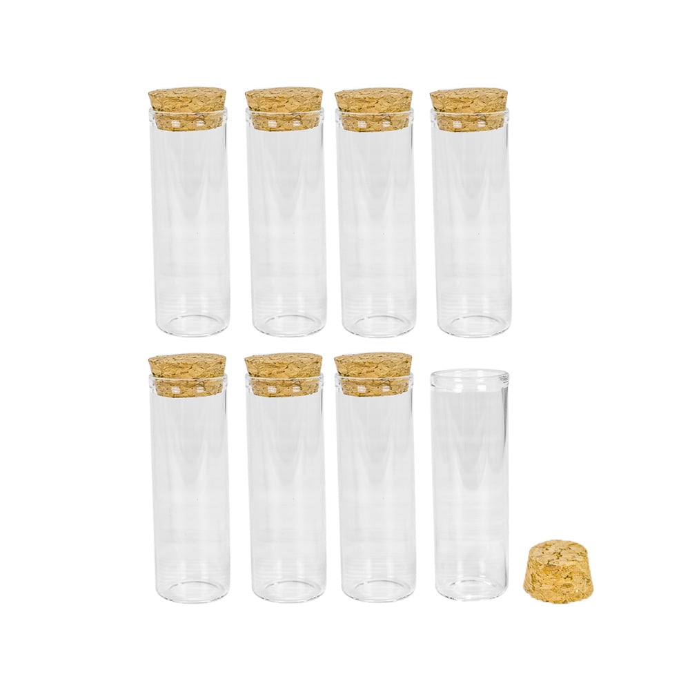 12ml Test Tube Glass Bottle with Cork Cute Clear Glass Bottle with ...