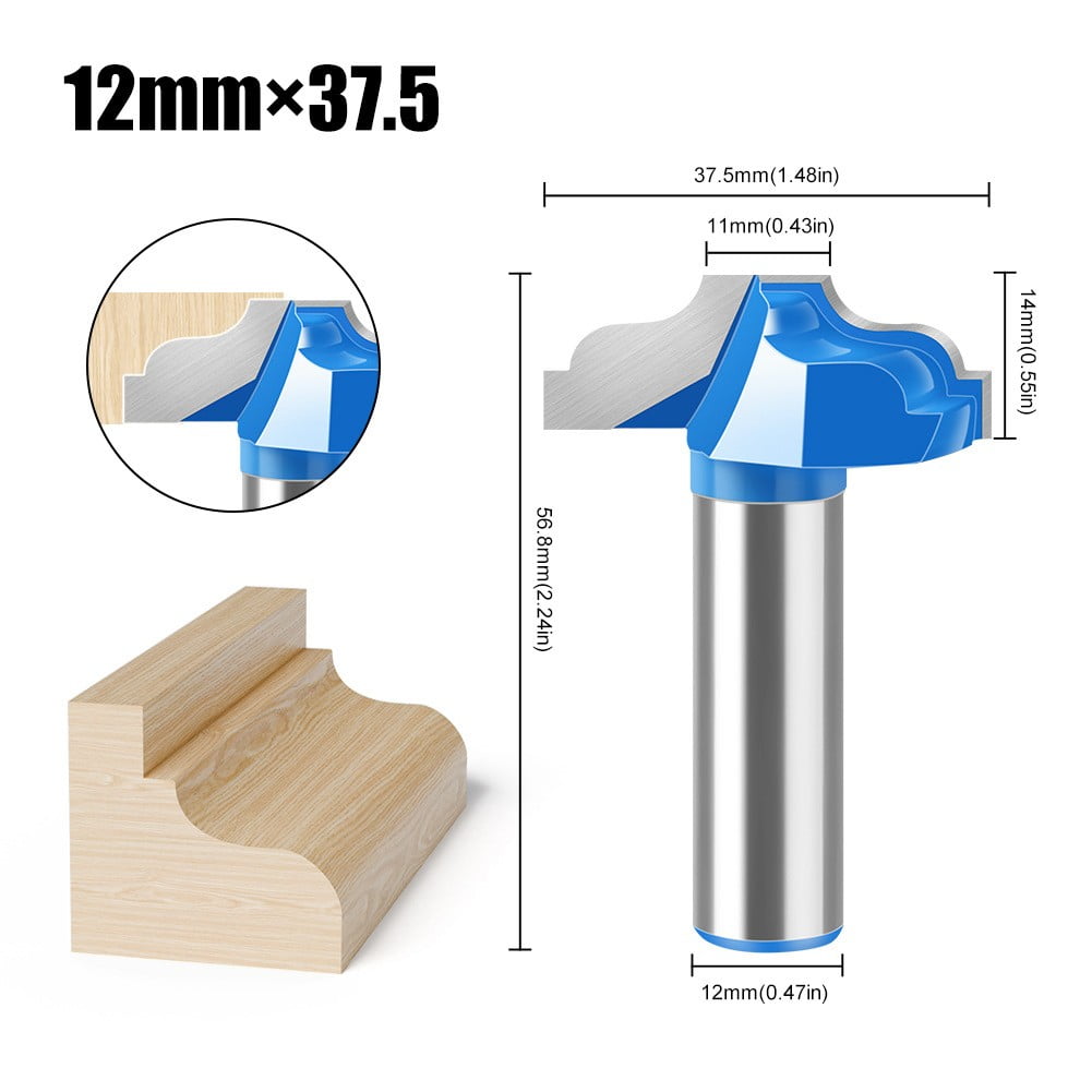 12mm 1/2 handle cabinet door panel cutter, double-sided flat angle ...