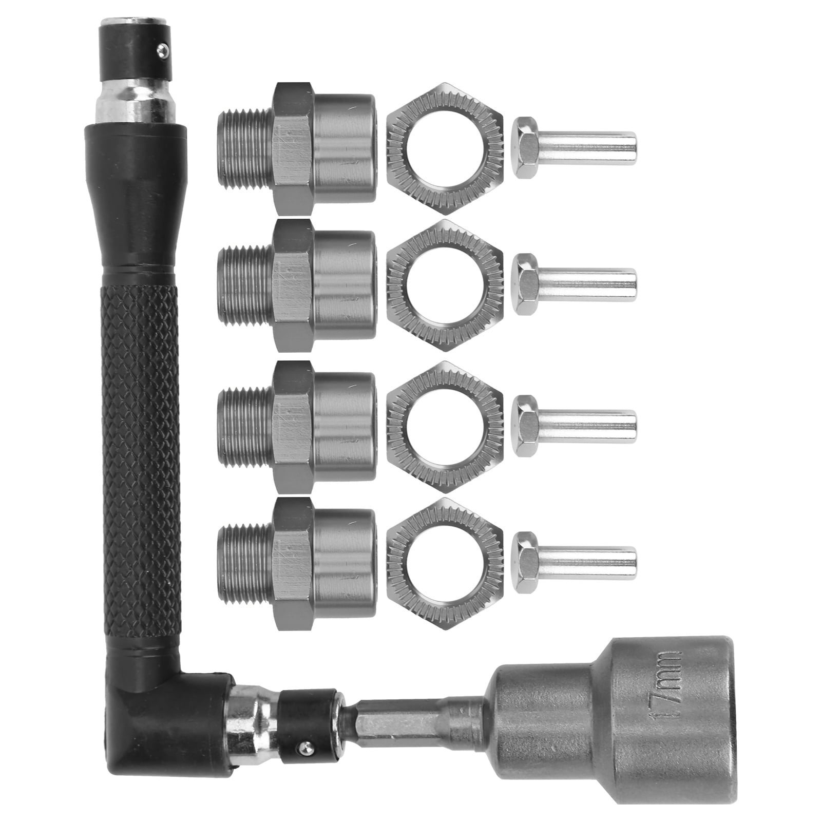 12mm,17mm RC Car Wheel Hex Adapters, Durable Aluminum Alloy Conversion ...