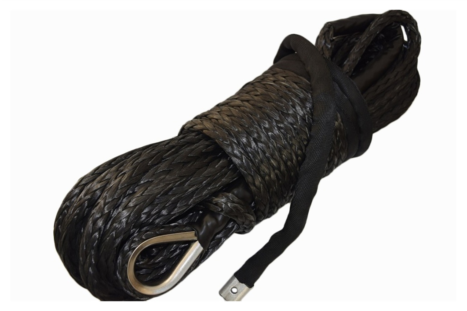 12mm*30m Black Synthetic Winch Rope,Replacement Winch Cable,Boat Winch ...