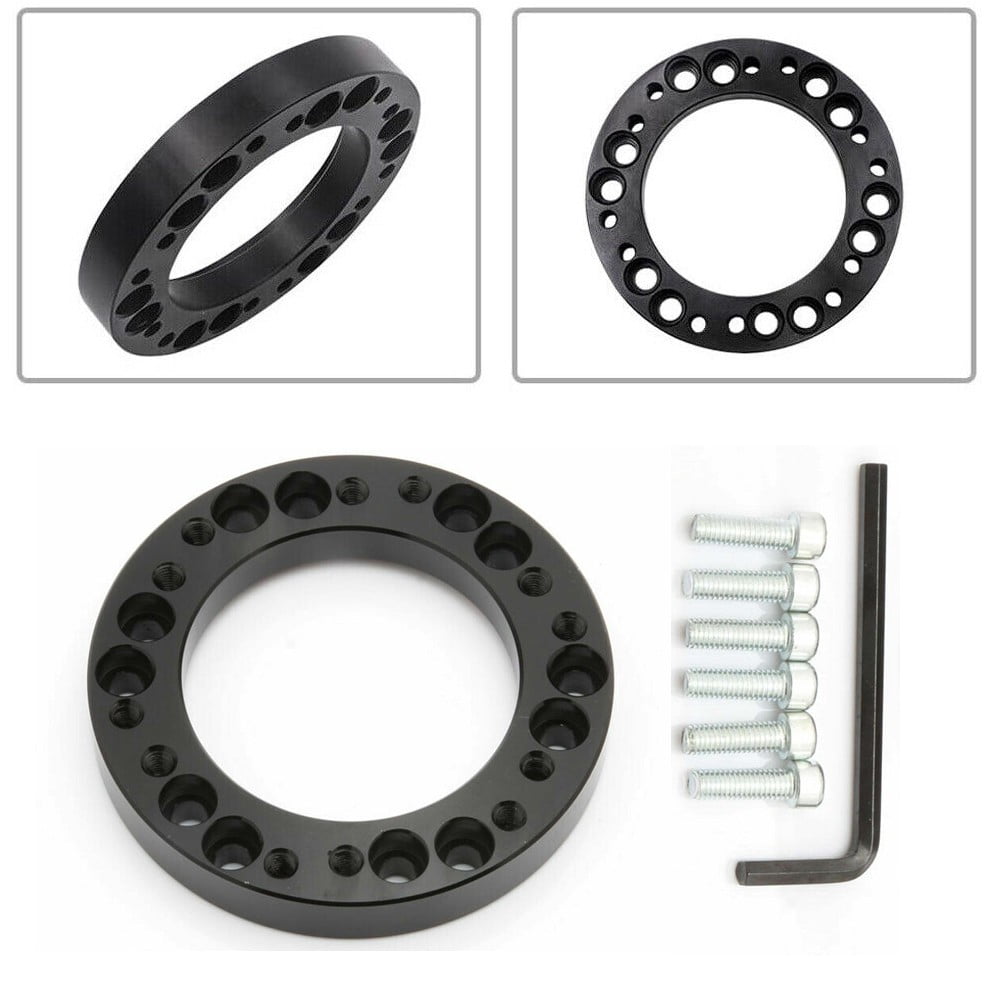 12mm Aluminum Steering Wheel Hub Adapter Spacer Kit For MOMO Black ...