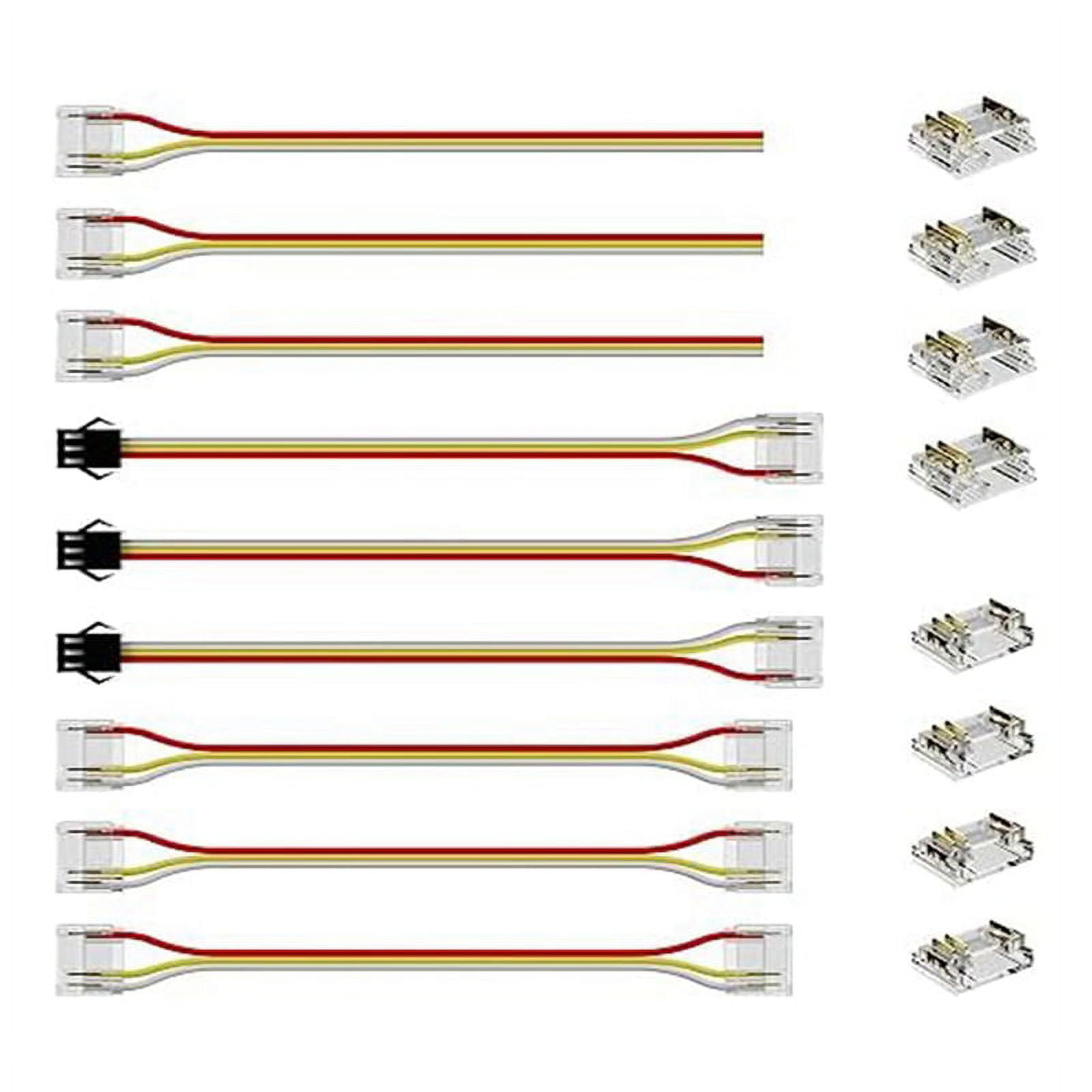 12mm Connectors Strip Light 3-Pin Solderless Terminal Connection Kit ...