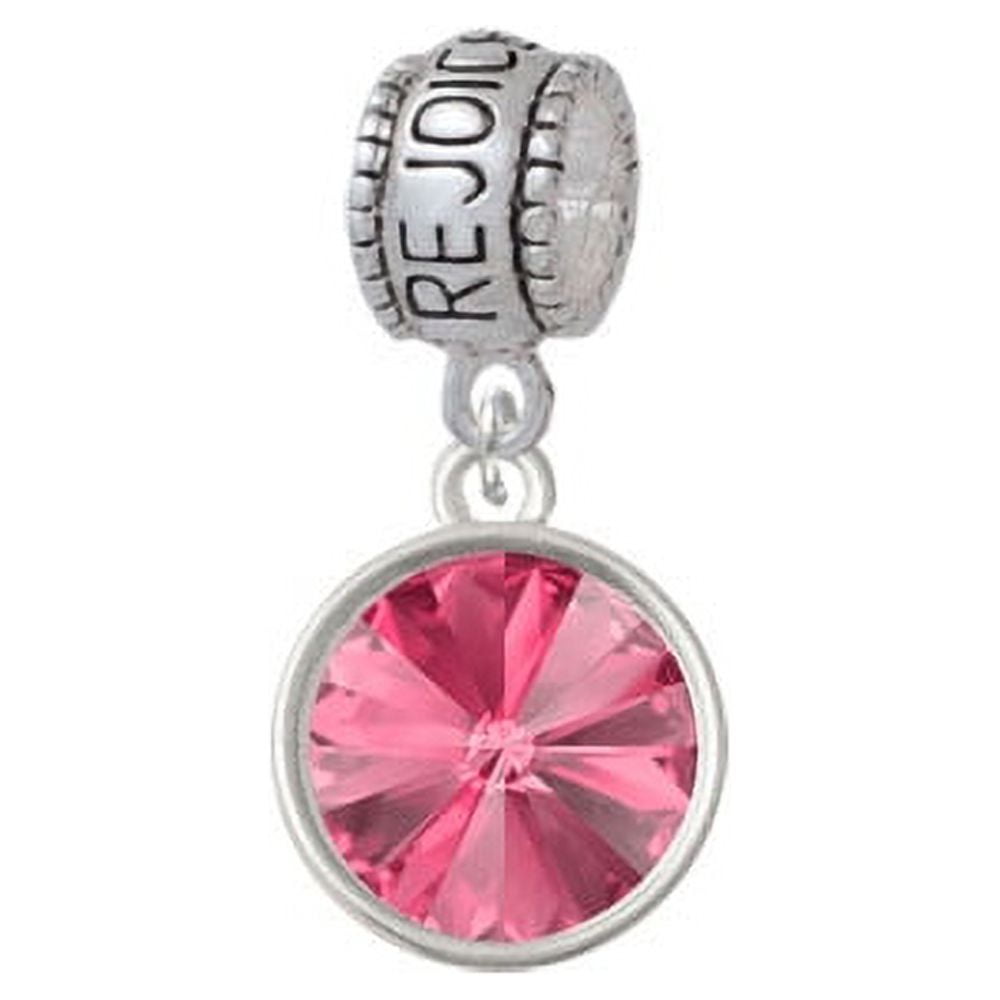 12mm Crystal Rivoli - Hot Pink - Rejoice Charm Bead - Walmart.com