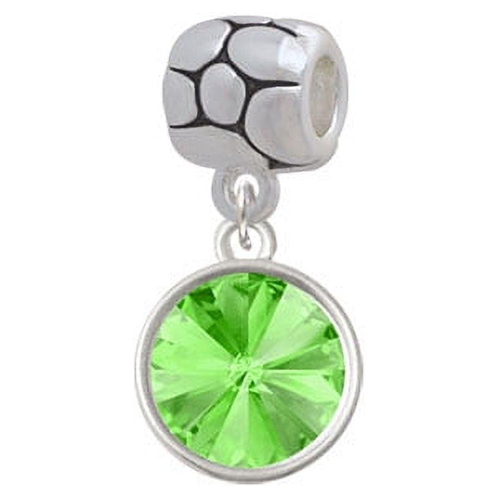 12mm Crystal Rivoli - Lime Green - Pebble Charm Bead - Walmart.com