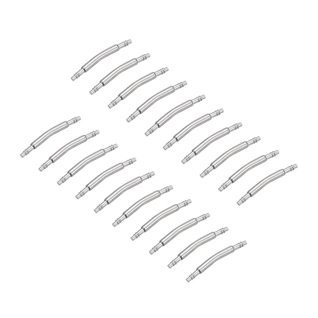 12mm Curved Spring Bar Pins 1.5mm Dia Stainless Steel Double Flanged ...