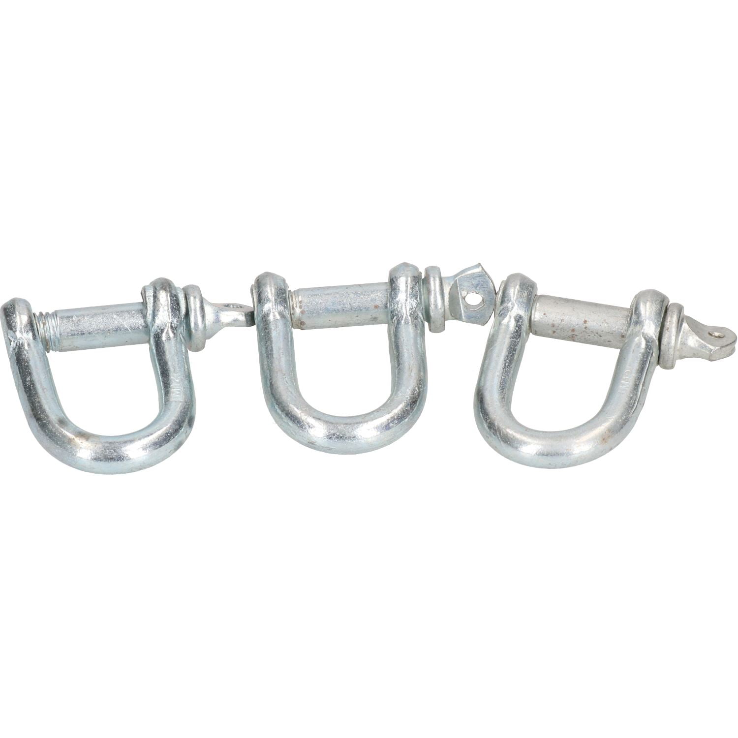 12mm D Shackles Dee Link Towing Rigging Pin Loop Galvanised Steel 3 ...