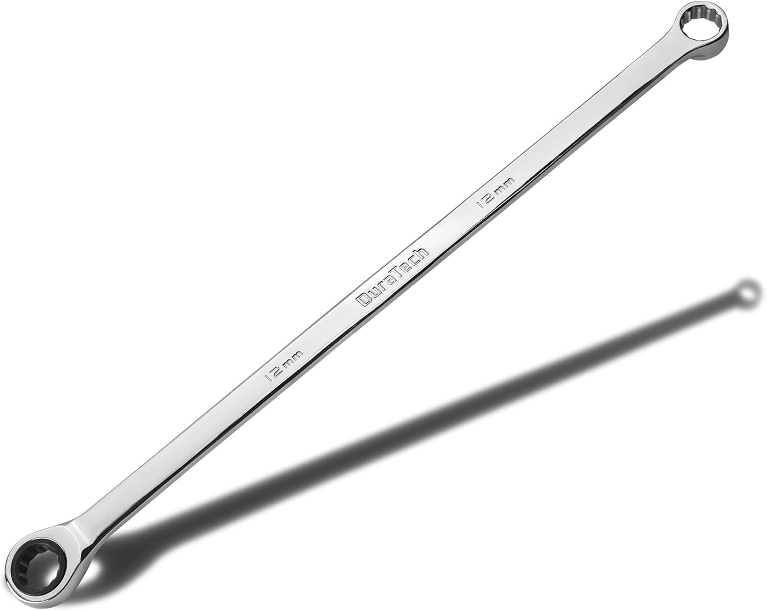 12mm Extra Long Ratcheting Wrench, Metric, CR-V Steel, Adjustable, High ...