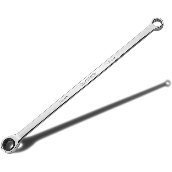 12mm Extra Long Ratcheting Wrench, Metric, CR-V Steel, Adjustable, High ...