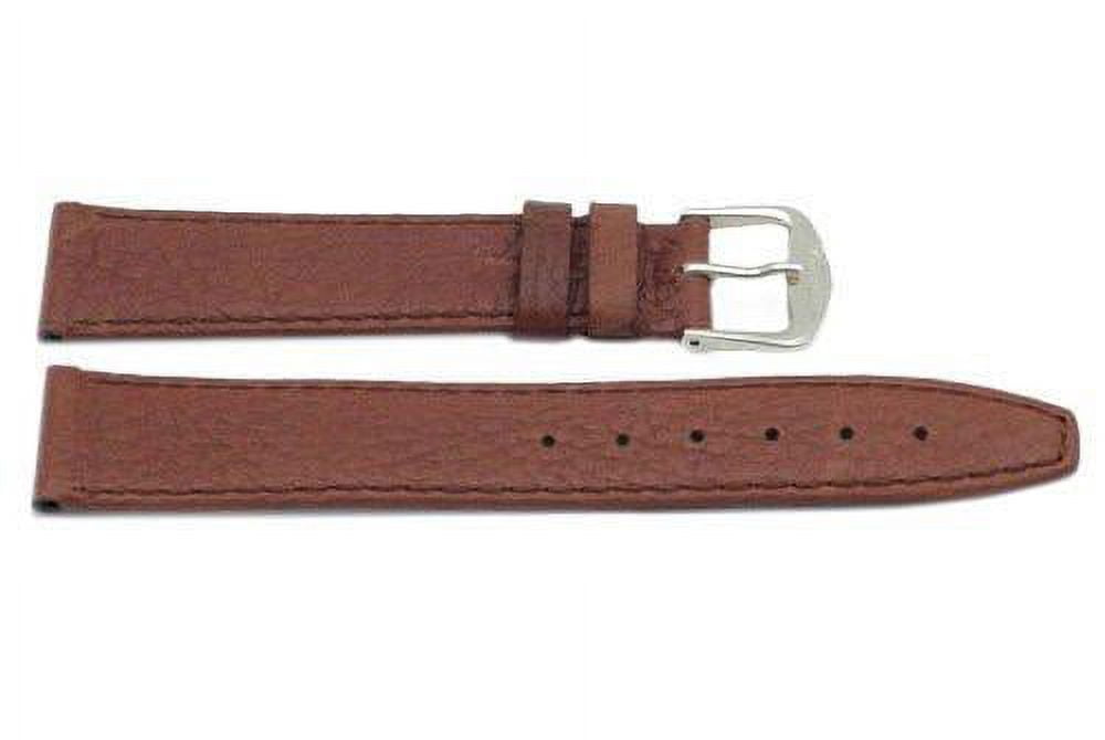 12mm Genuine Leather Textured Matte Tan Watch Band - Walmart.com