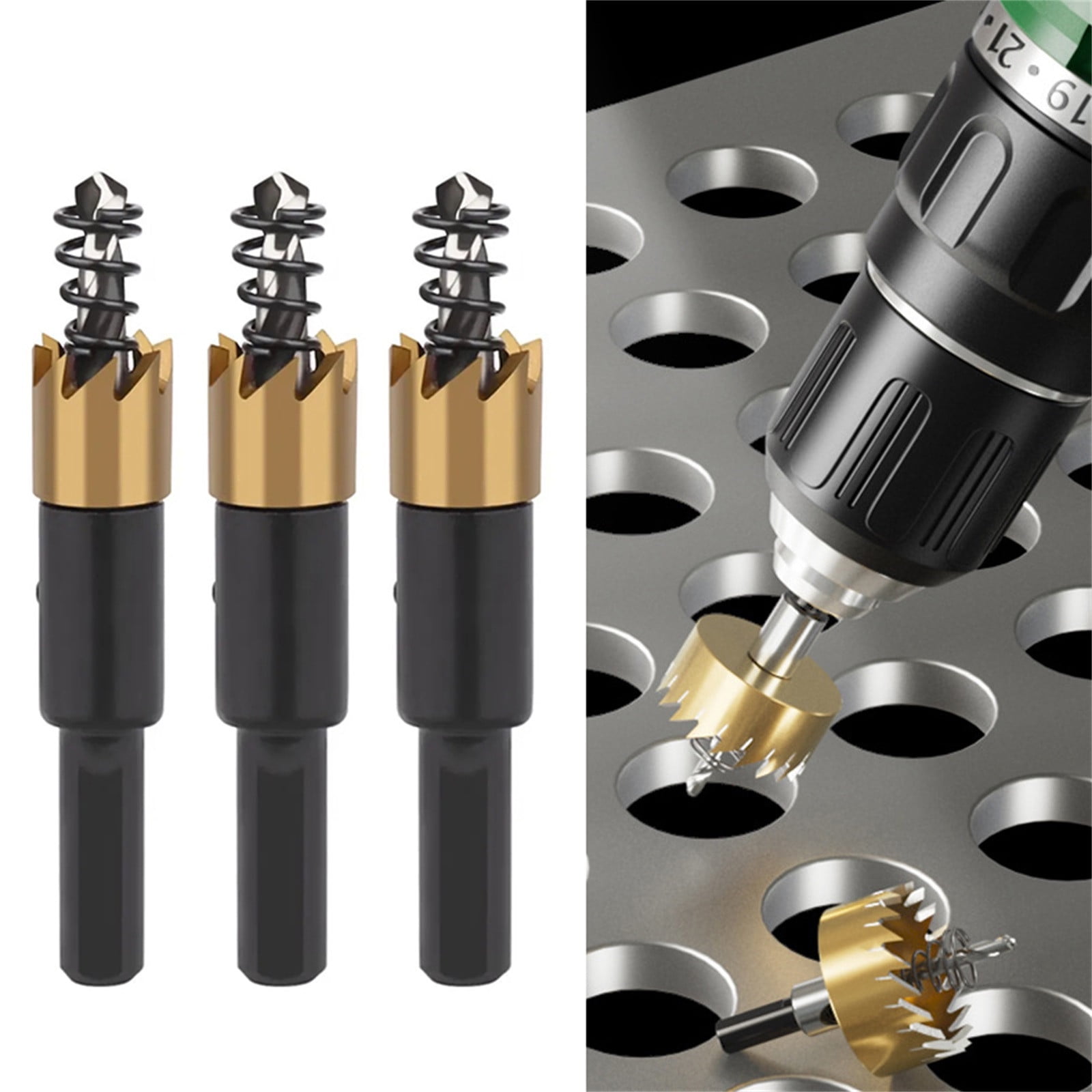 12mm Hole Saw M35 High Speed Steel Titanium Coated Drill Bit Cutter ...