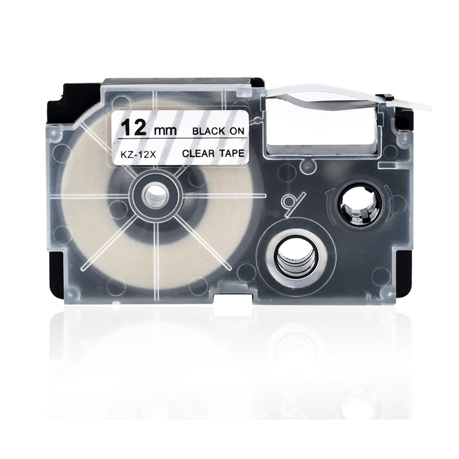 12mm Label Tape Compatible Tape Cartridge Ribbon Replacement for Casio ...