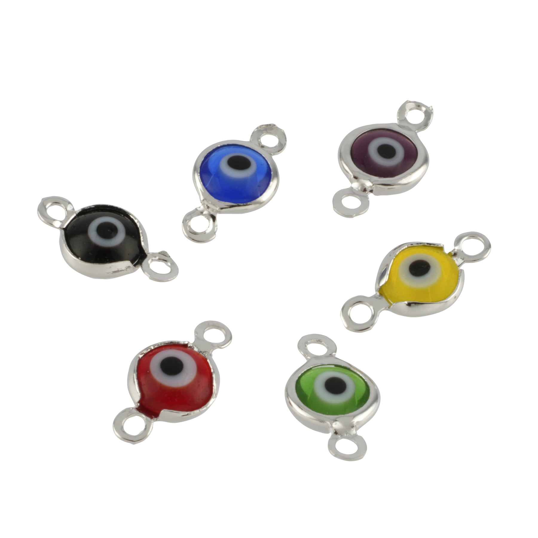 12mm Rhodium Eye Connectors - 6ct. by Bead Landing™ - Walmart.com