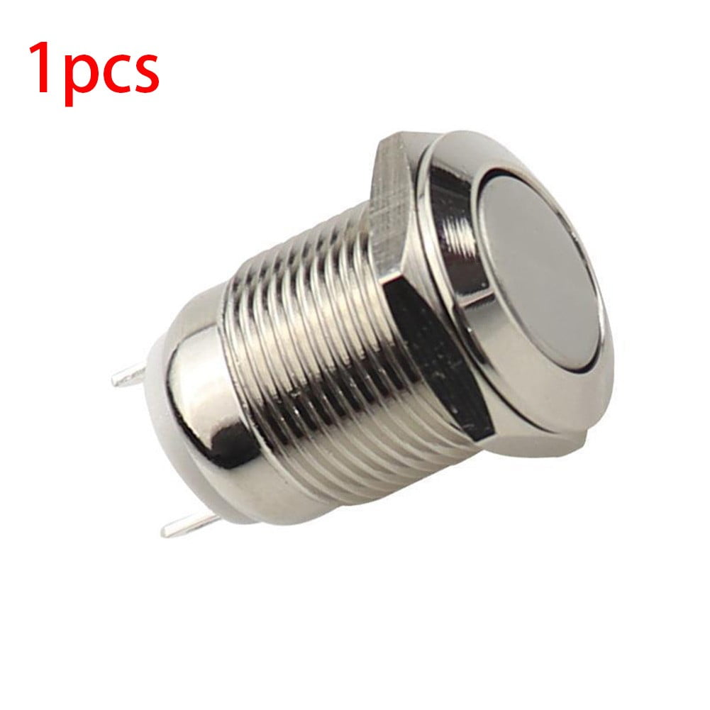 12mm Round Button Without Fixation Instant Aluminum ON OFF ON Ring ...