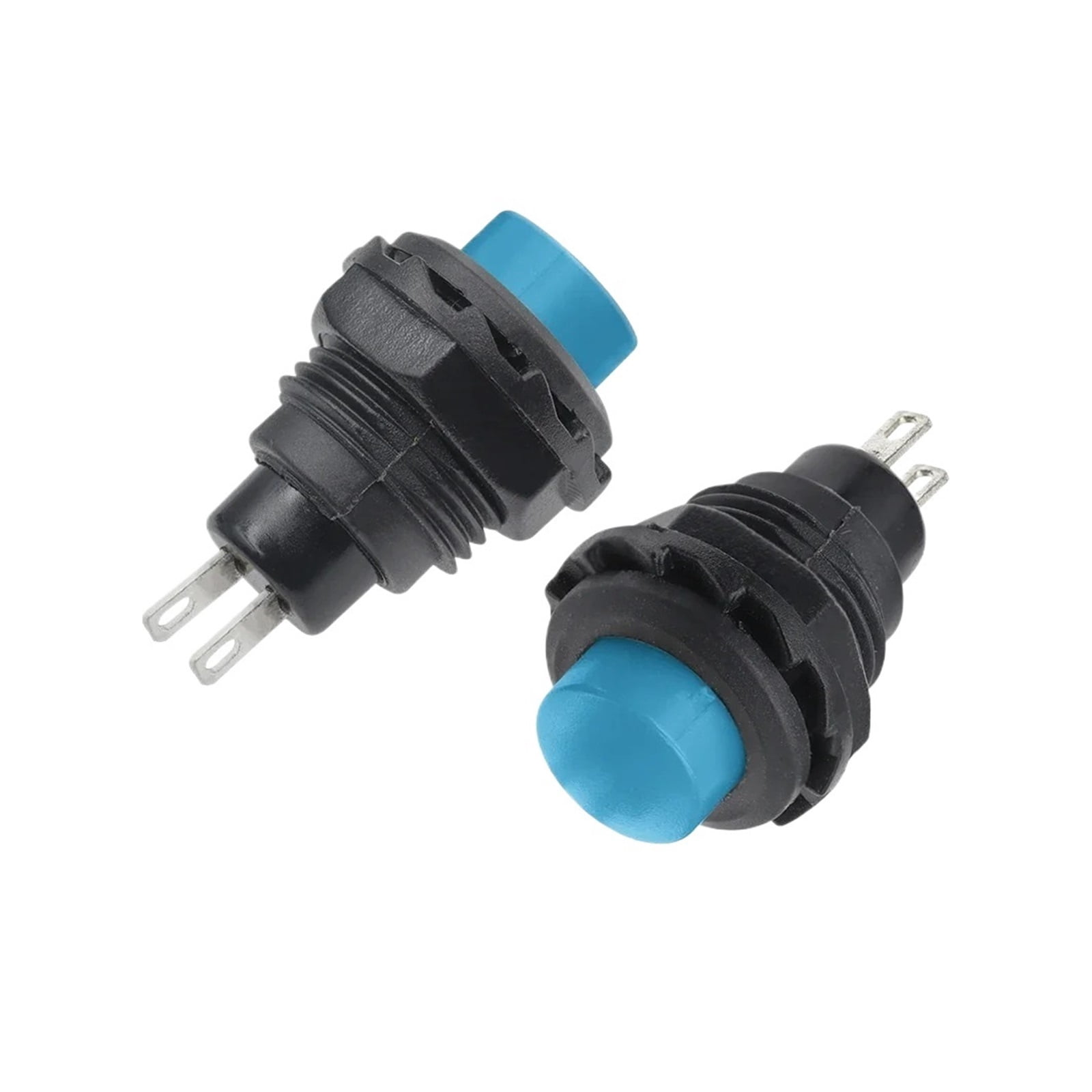 12mm Round Head Self Resetting Lockless Switch 2A 125VAC DS-502 Short ...