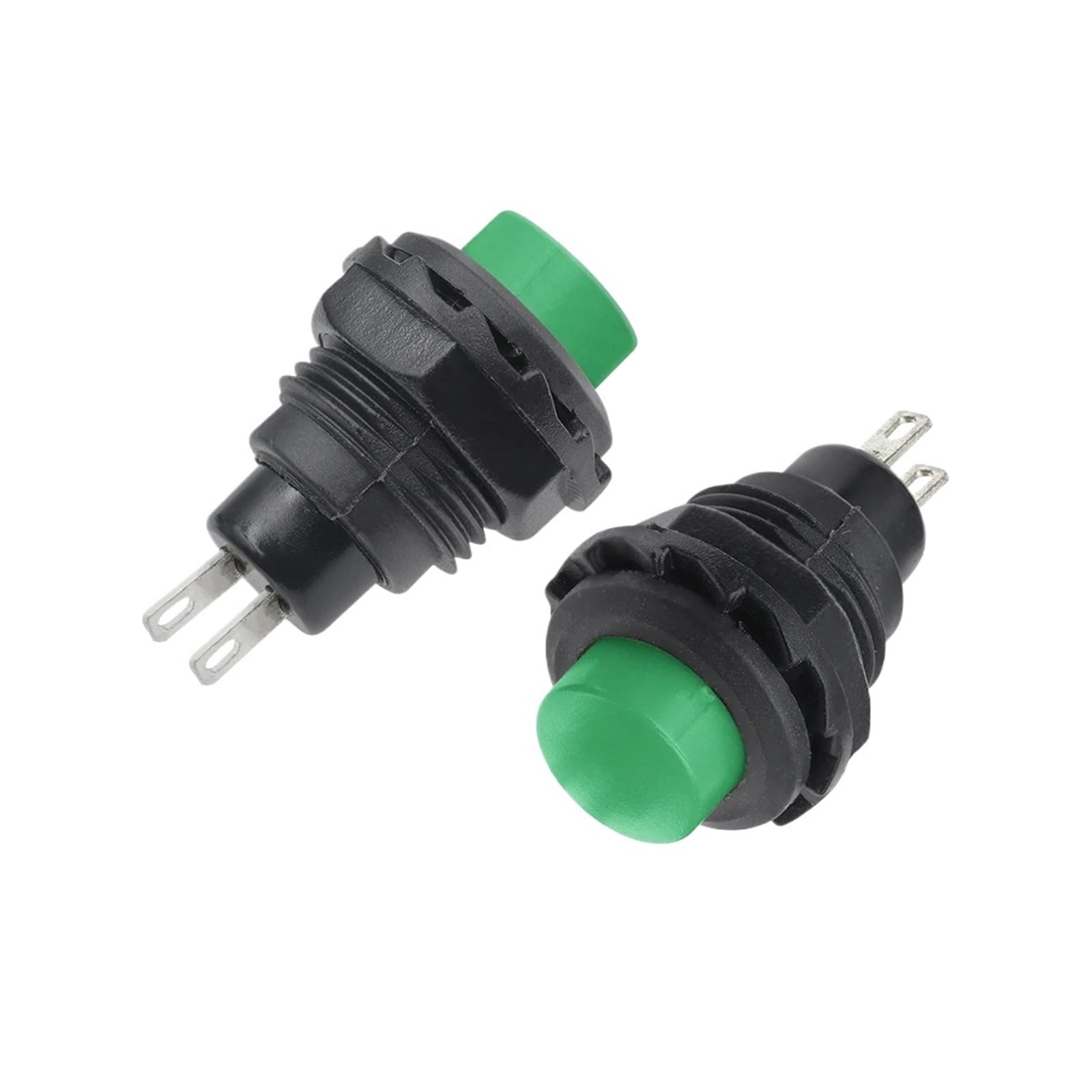 12mm Round Head Self Resetting Lockless Switch 2A 125VAC DS-502 Short ...