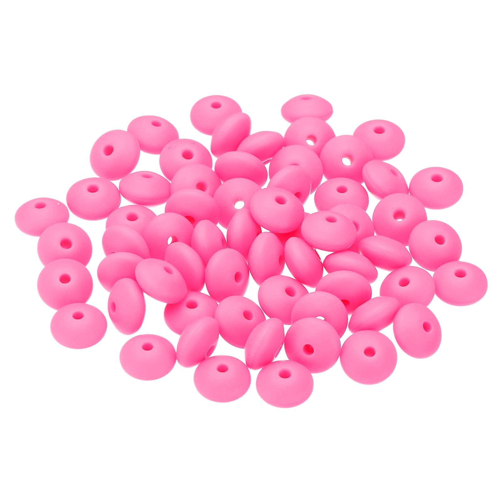 12mm Silicone Beads, 60PCS Silicone Beads Bulk Abacus Spacer Beads ...