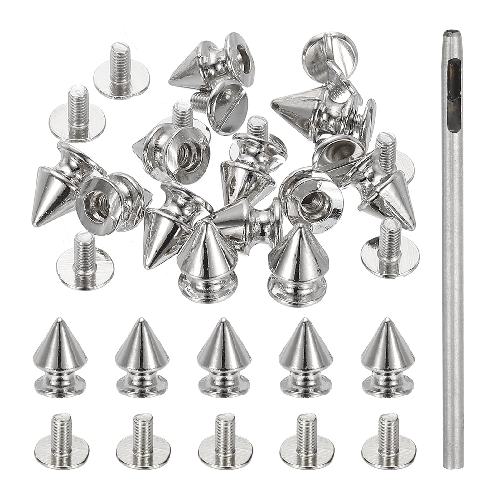 12mm Studs for Clothing, 24 Sets Spikes for Clothes Studs and Spikes ...