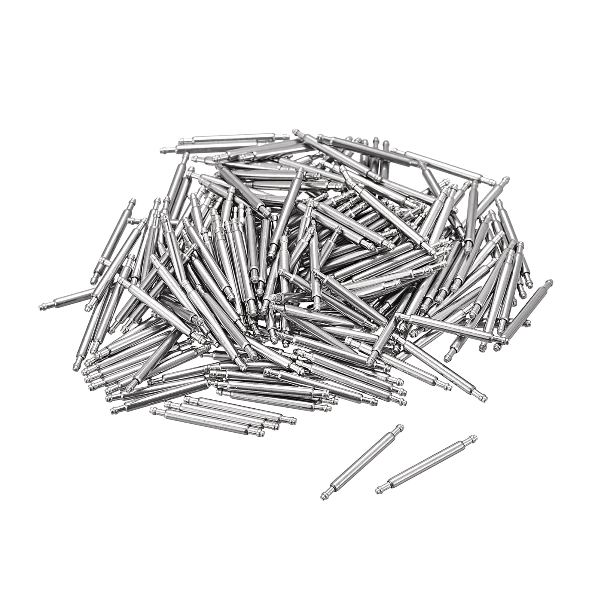 12mm Watch Band Pin 1.3mm Dia Stainless Steel Single Flanged End Spring ...