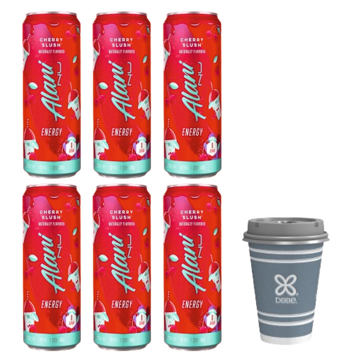 12oz Alani Energy Drink with Disposable Cup- Alanl energy drinks sugar ...
