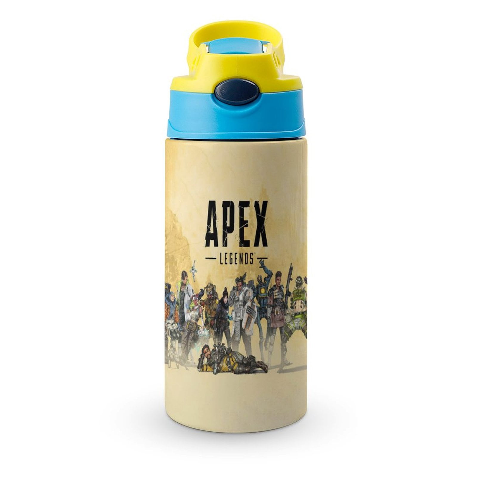 12oz Apex Legends Water Bottle with Straw Lid Insulated Cartoon ...
