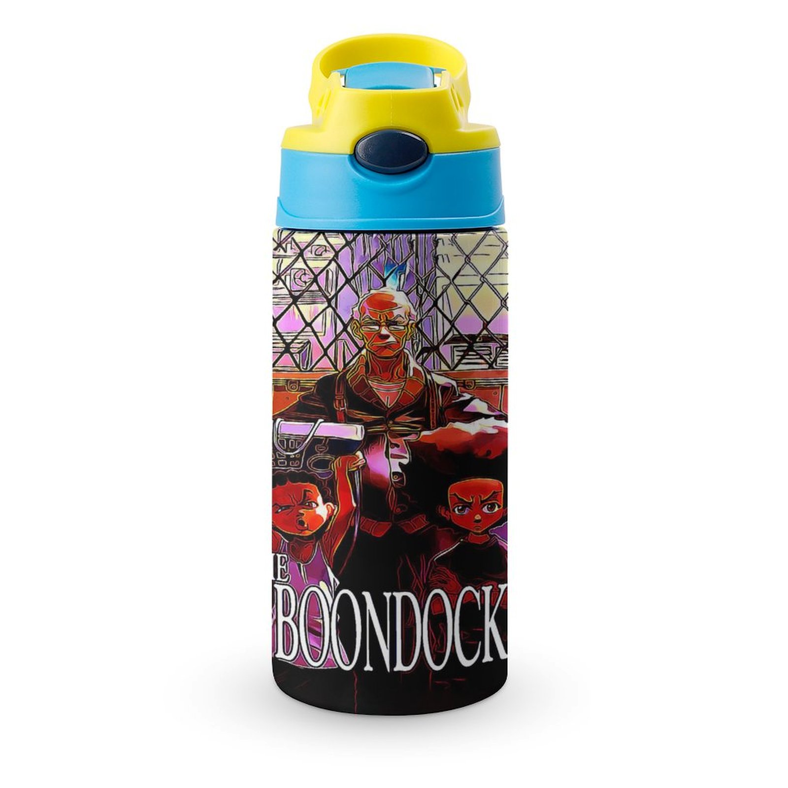 12oz Boondoc-k Water Bottle with Straw Lid Insulated Cartoon Stainless ...