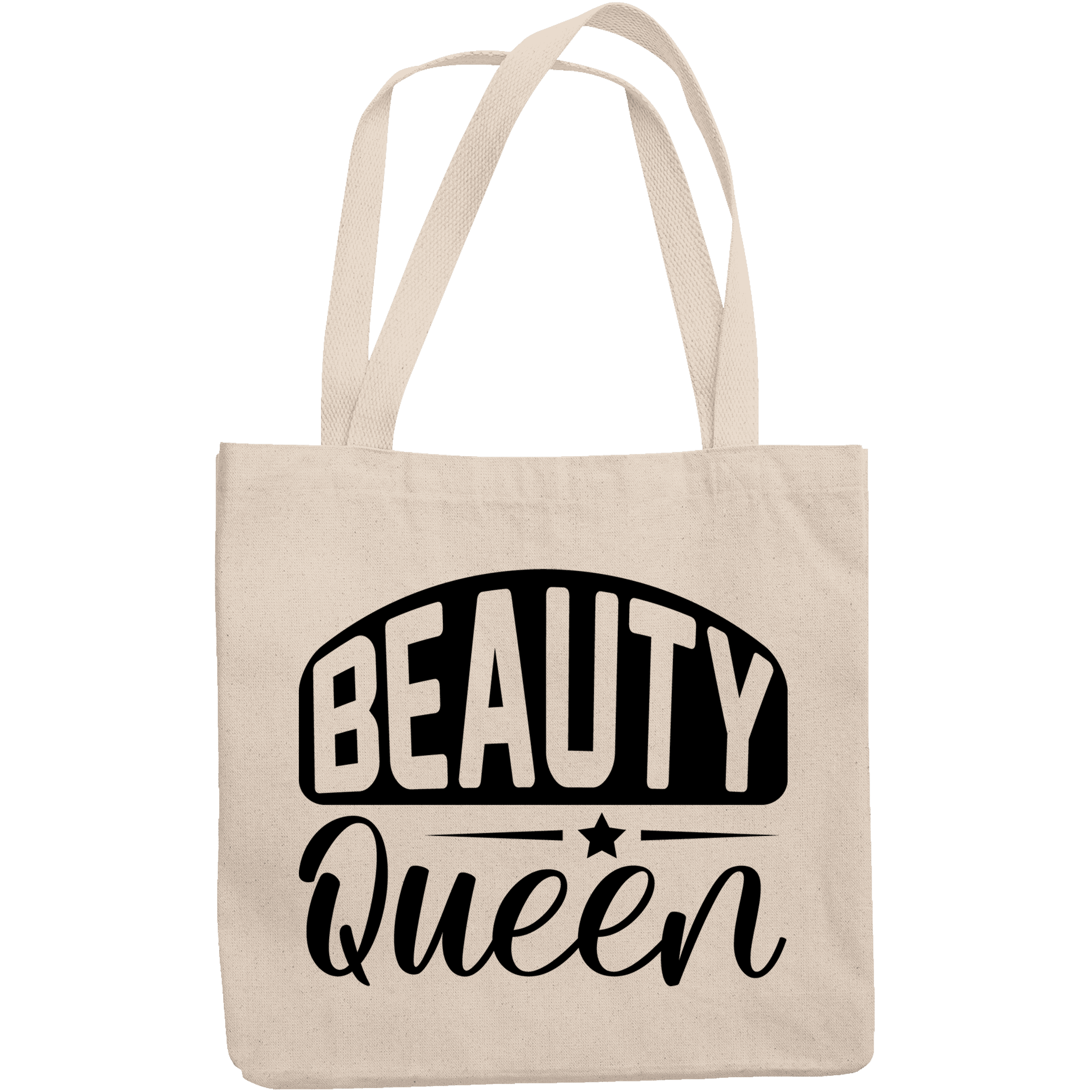 12oz Canvas Tote Bag - Beauty Queen, Pageant Winner Title - Beauty ...