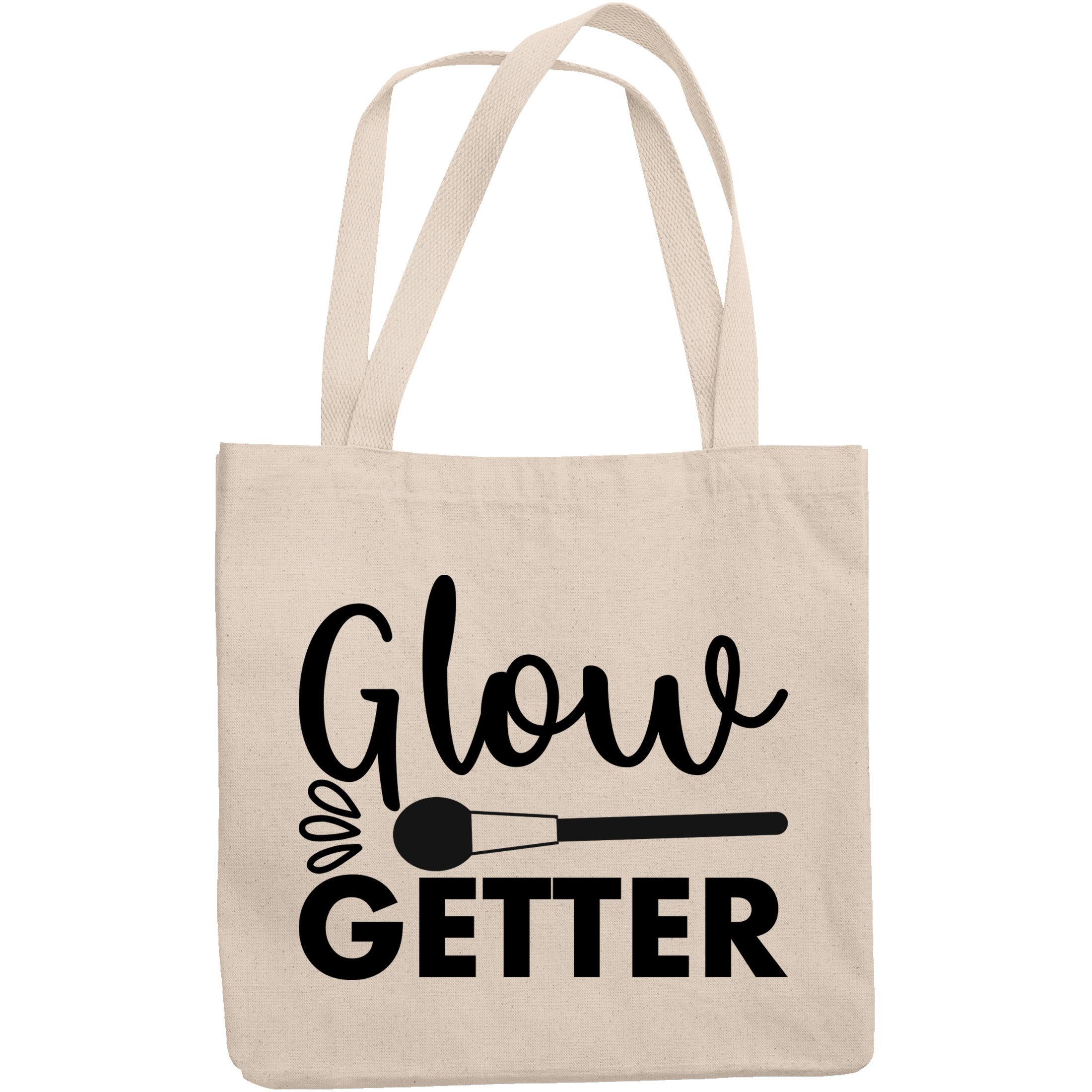12oz Canvas Tote Bag - Glow Getter Sayings - Beauty Themed Merch for ...