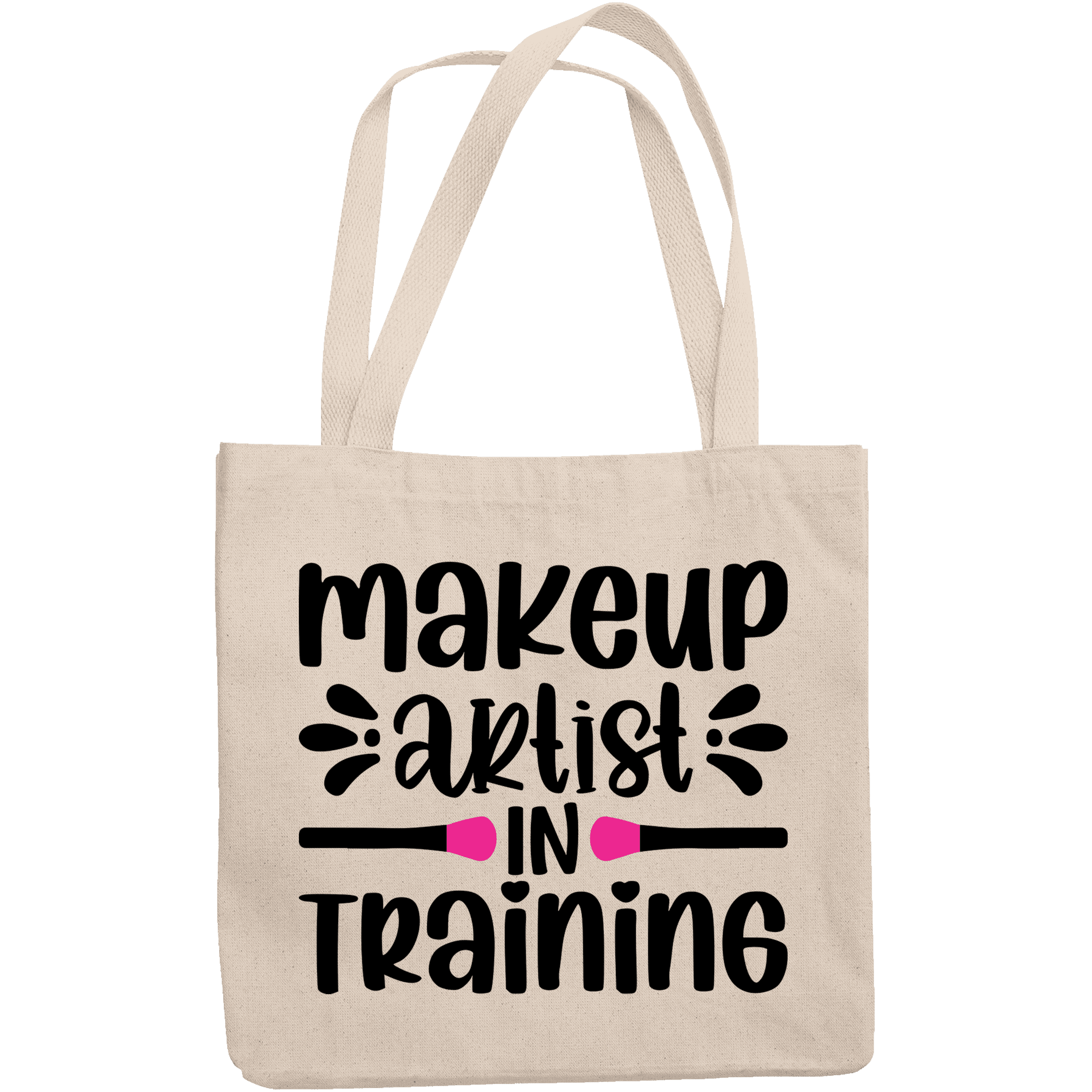 12oz Canvas Tote Bag - Makeup Artist in Training Quote - Beauty Themed ...