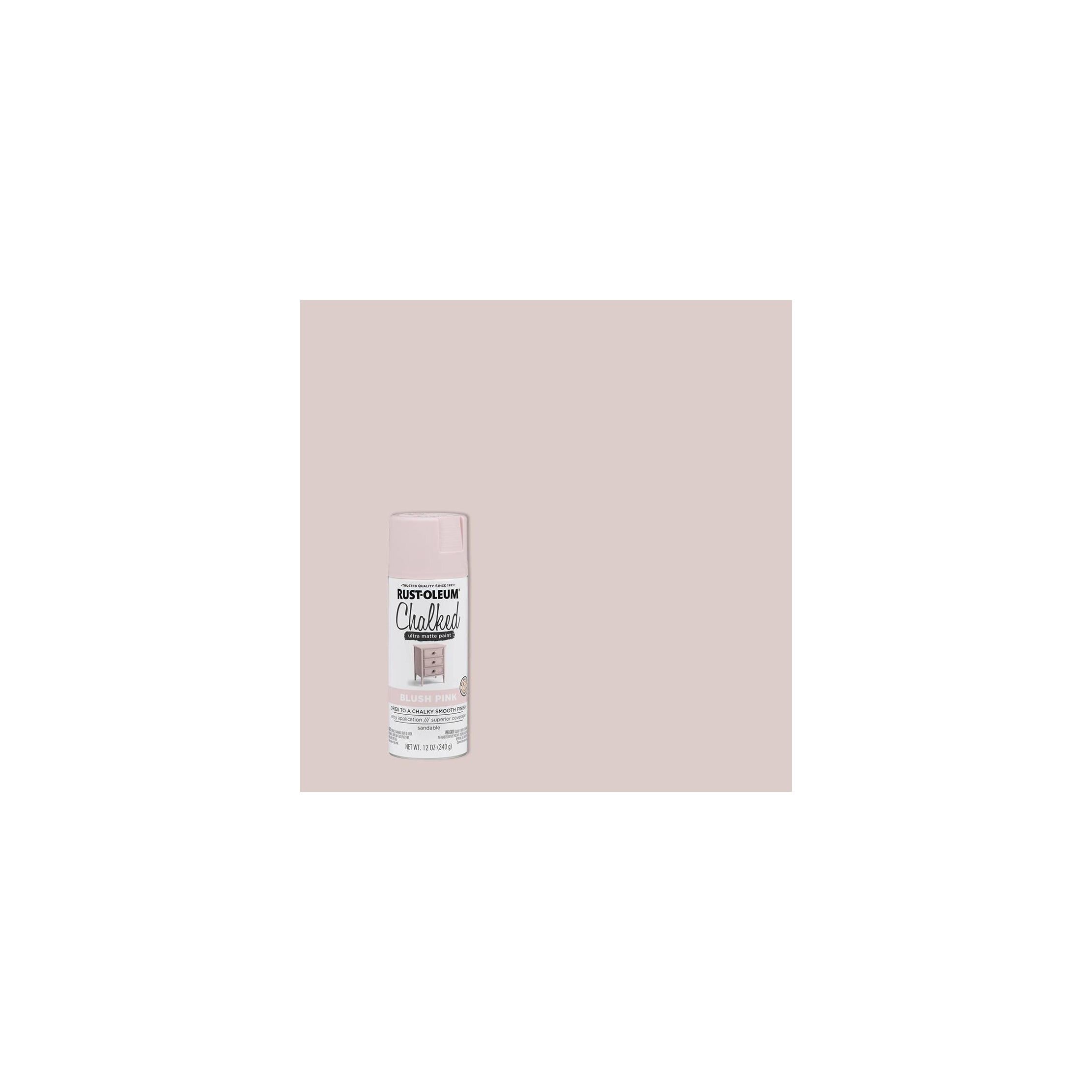 12oz Chalked Ultra Matte Spray Paint Blush Pink: Interior Use, Oil Base ...