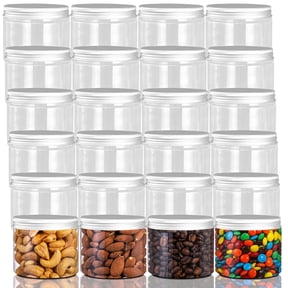 Plastic Screw Top Containers for Home Storage and Organization