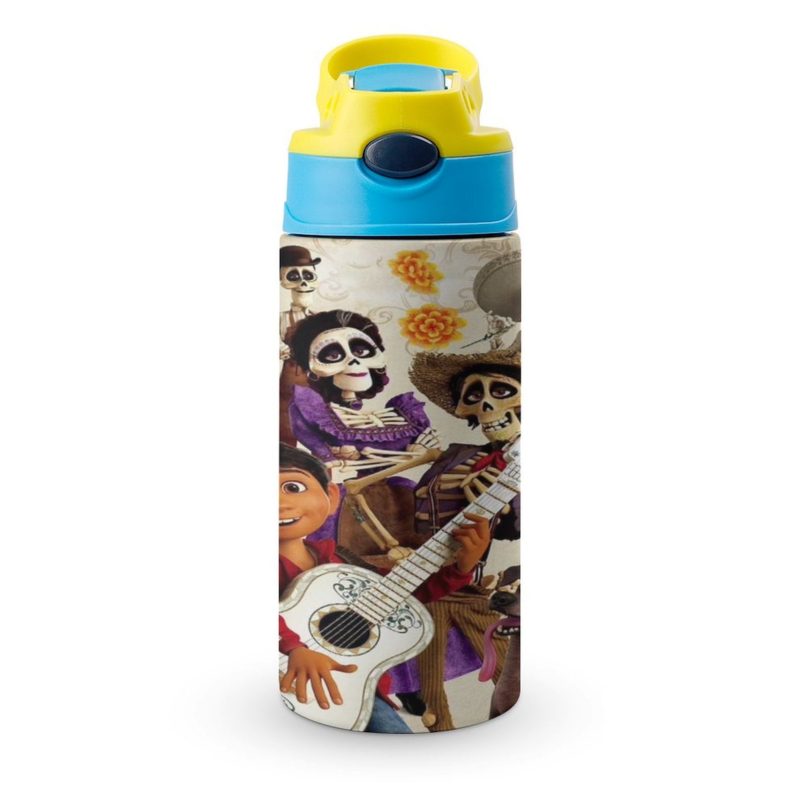 12oz Coc Movie Water Bottle with Straw Lid Insulated Cartoon Stainless ...