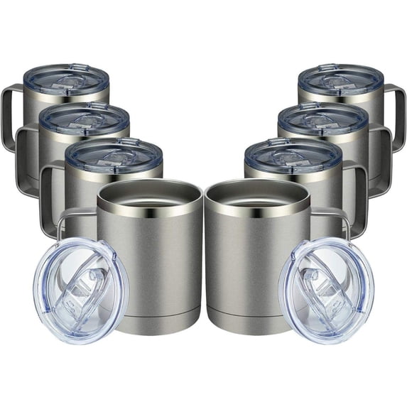 12oz Coffee Mug With Handle 4 Pack Bulk,Stainless Steel Insulated ...