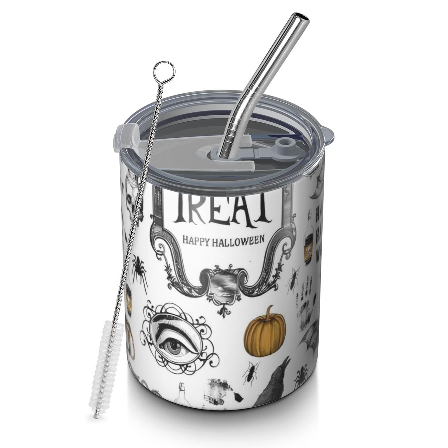 12oz Coffee Tumblers Halloween Vintage Trick or Treat Stainless Steel ...