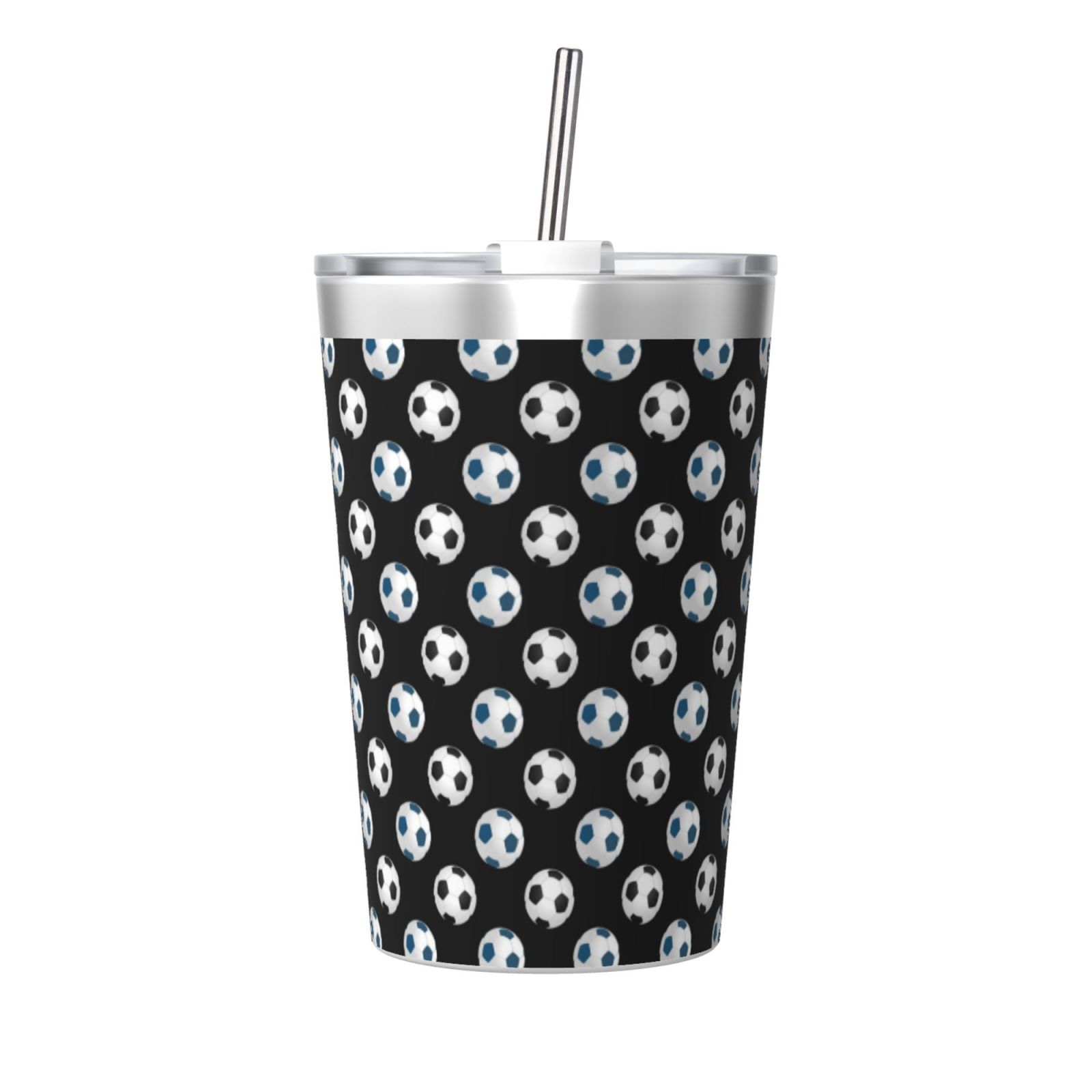 12oz Conical Straw Thermos Cup 4.9×3.2in Thermal Insulation No Smell ...