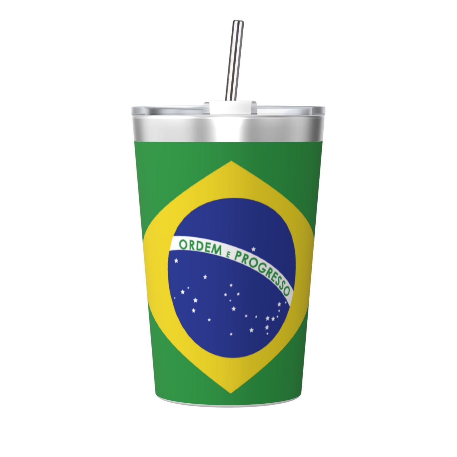 12oz Conical Straw Thermos Cup 4.9×3.2in Thermal Insulation No Smell ...